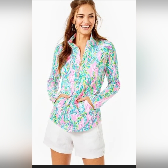 Lilly Pulitzer | Tops | Lily Pulitzer Upf 5 Skipper Popover Jacket ...